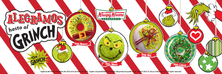 La bebida ideal para cada dona de la temporada del Grinch – Krispy Kreme