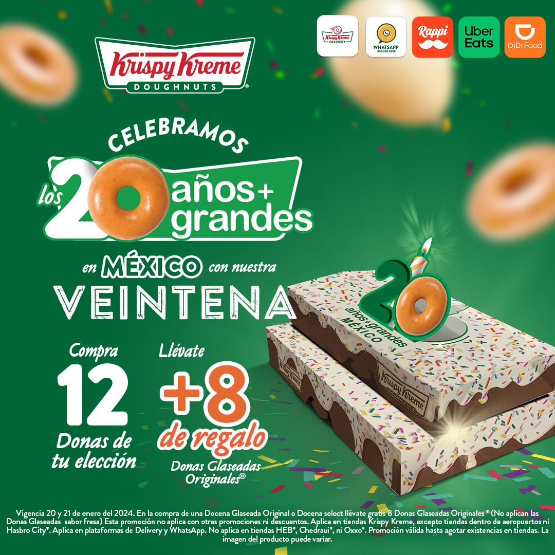 CELEBREMOS A LO GRANDE LOS 20 AÑOS DE KRISPY KREME EN MÉXICO – Krispy Kreme