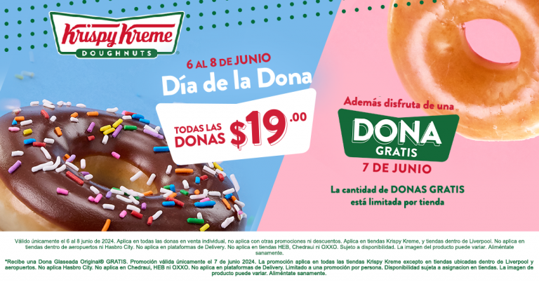 ¡CELEBRA EL DÍA DE LA DONA FAVORITA DE TODO MÉXICO! – Krispy Kreme