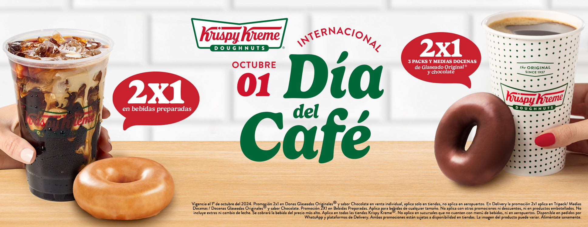 ¡2X1 EN EL DÍA DEL CAFÉ! – Krispy Kreme