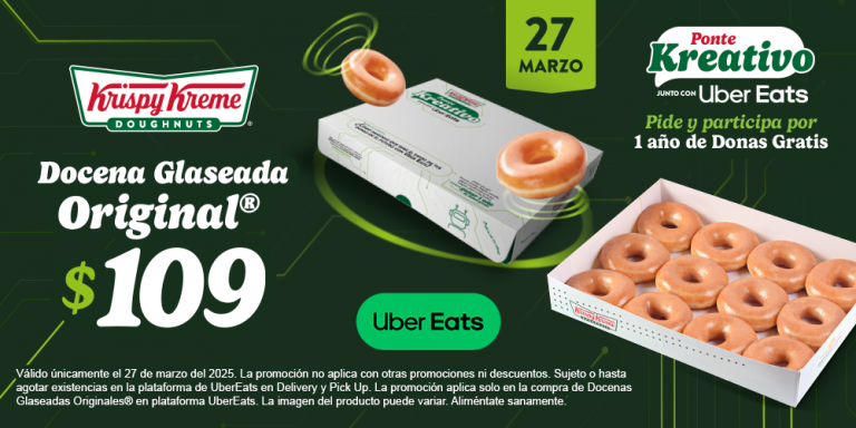 PONTE KREATIVO Y GANA CON DONAS UBER EATS 2025 – Krispy Kreme