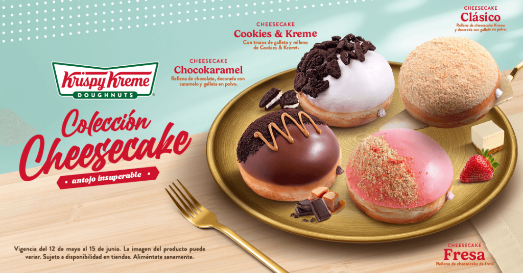 ¡Cheesecake en cada mordida! Descubre la nueva colección de Donas de Krispy Kreme – Krispy Kreme