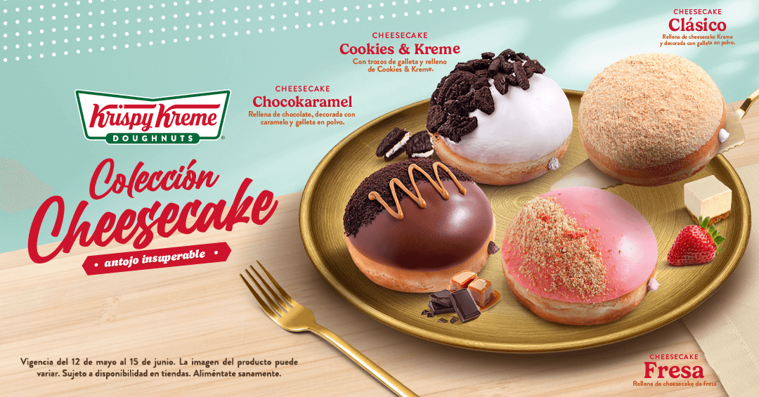 ¡Cheesecake en cada mordida! Descubre la nueva colección de Donas de Krispy Kreme – Krispy Kreme