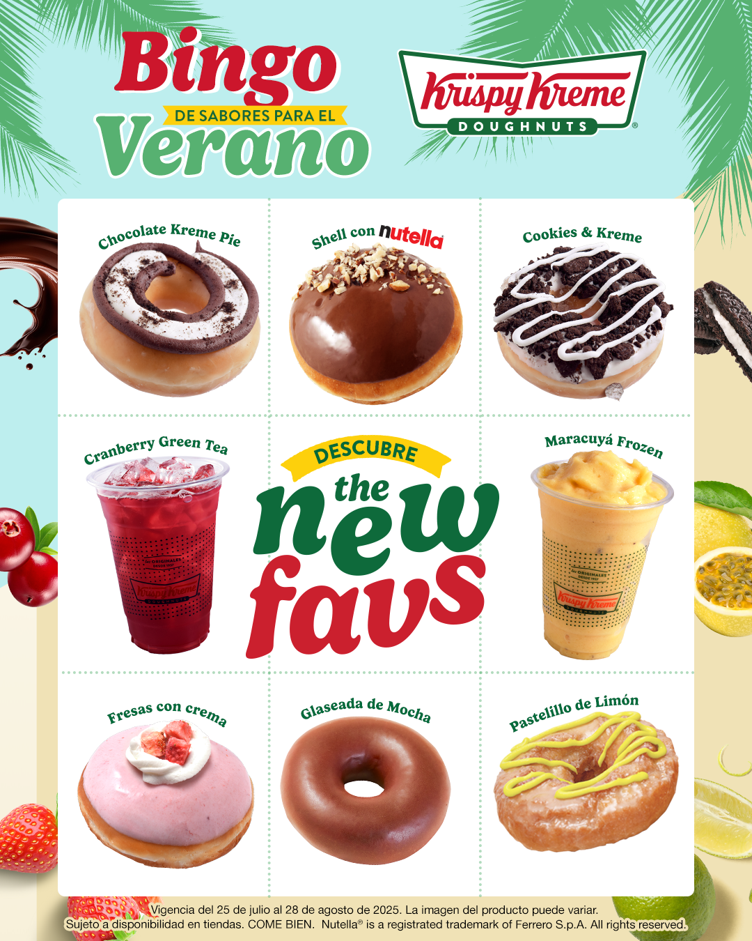 Las NUEVAS FAVORITAS del verano: ¡tus sabores preferidos llegaron al menú! – Krispy Kreme