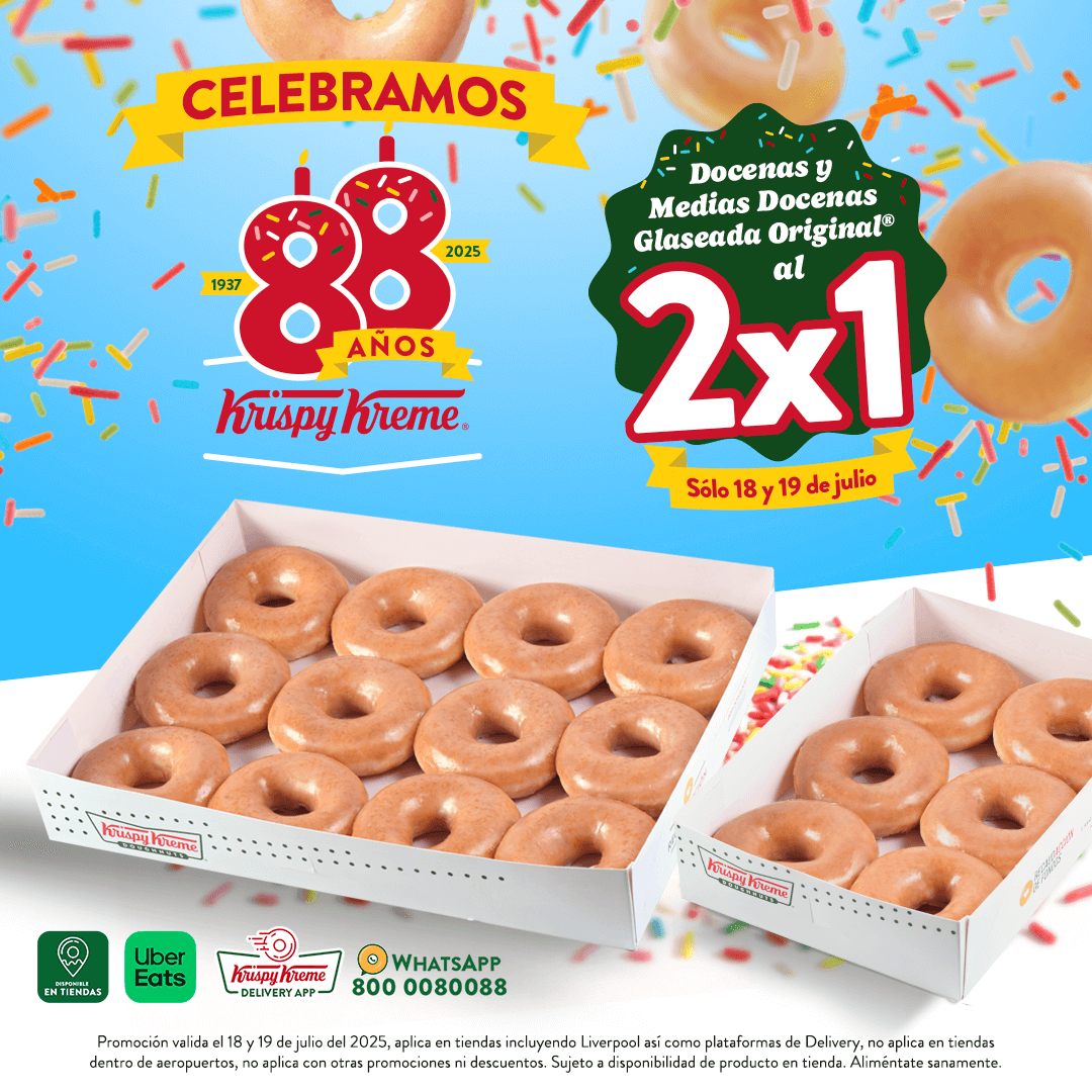 ¡88 años de sabor, historia y glaseado! 🎉 – Krispy Kreme