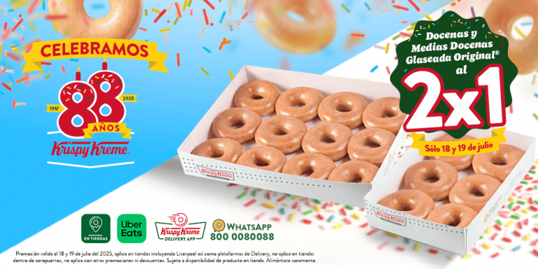 ¡88 años de sabor, historia y glaseado! 🎉 – Krispy Kreme